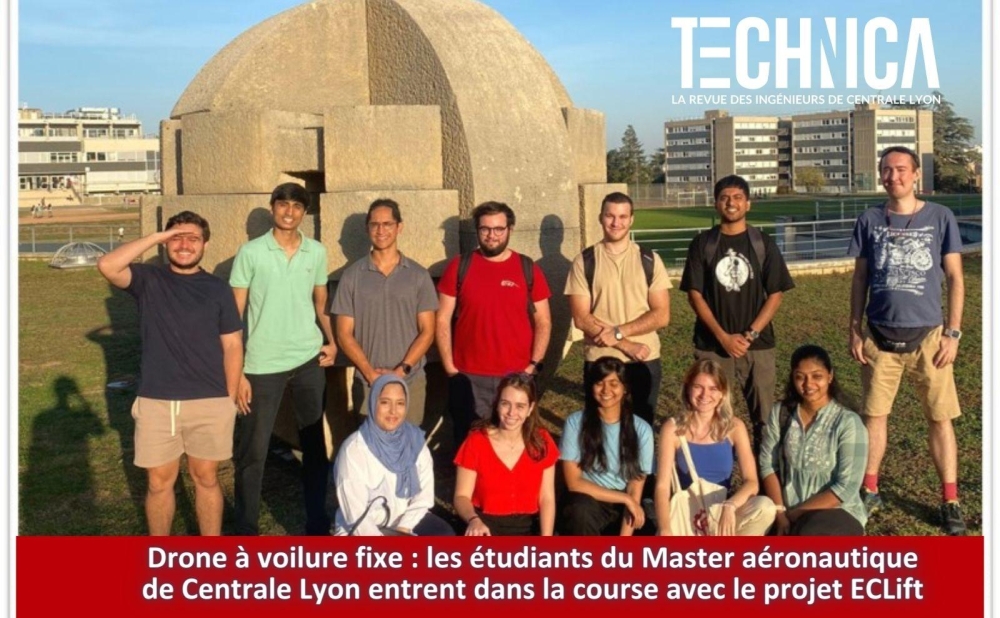 Drone à voilure fixe : les étudiants du Master aéronautique de Centrale Lyon entrent dans la ...